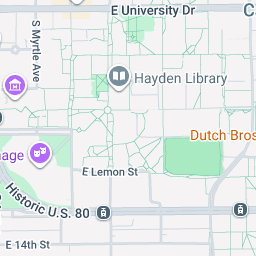 Arizona State University Tempe Map